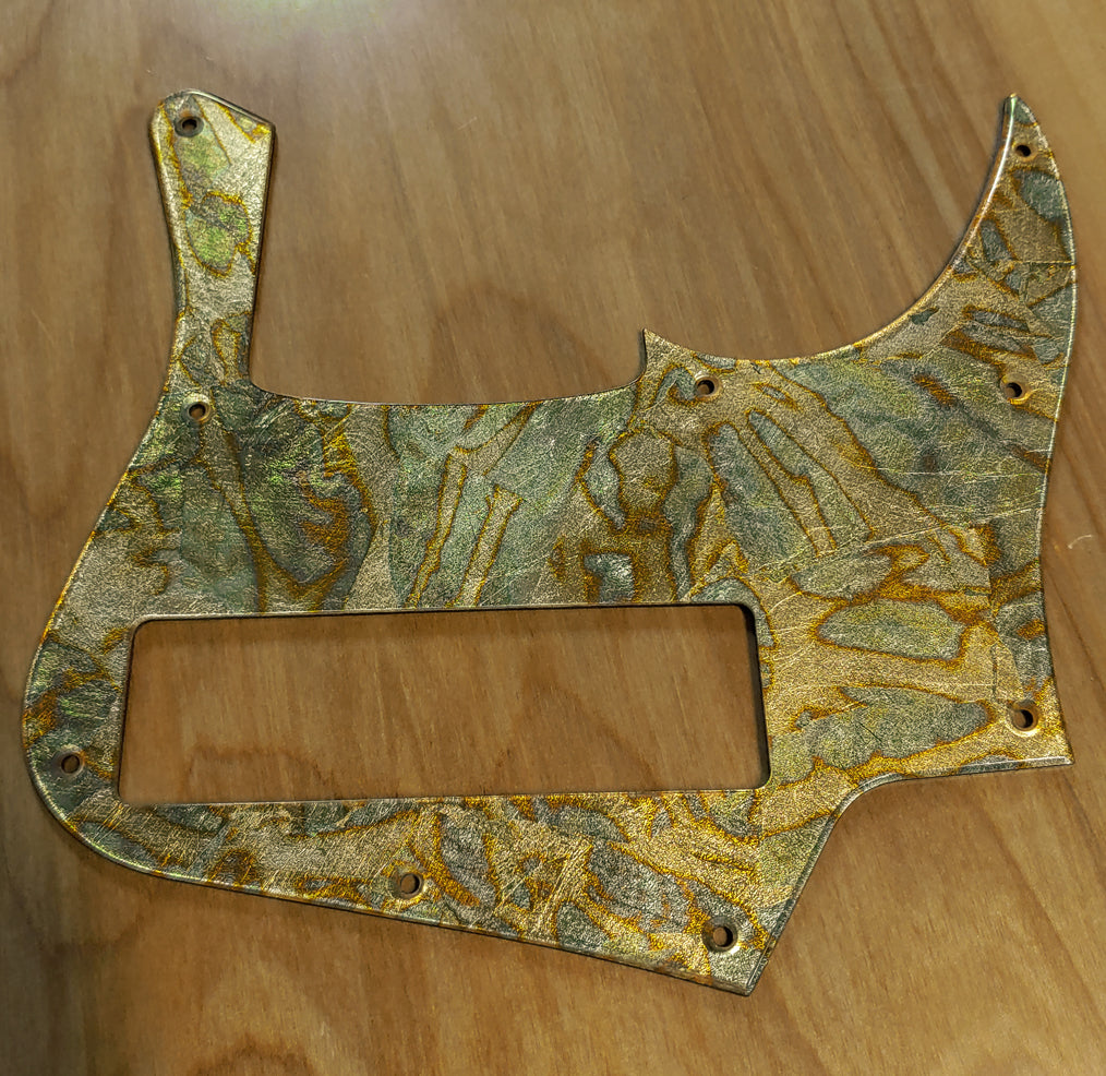 Bass Mods K524 Pickguard Variegated Gold Leaf – Quick Guards