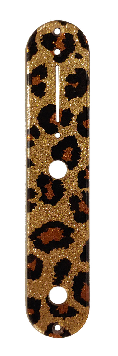 Fender Telecaster Pickguard Leopard Gold Sparkle – Quick Guards