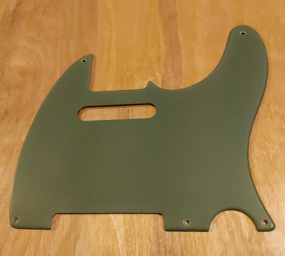 Fender Telecaster Pickguard Matte Olive Green – Quick Guards