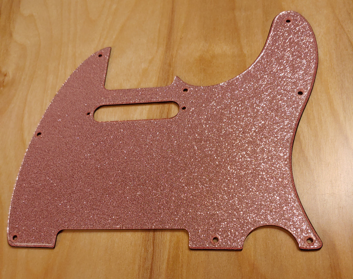 Fender Telecaster Pickguard Pink Sparkle – Quick Guards