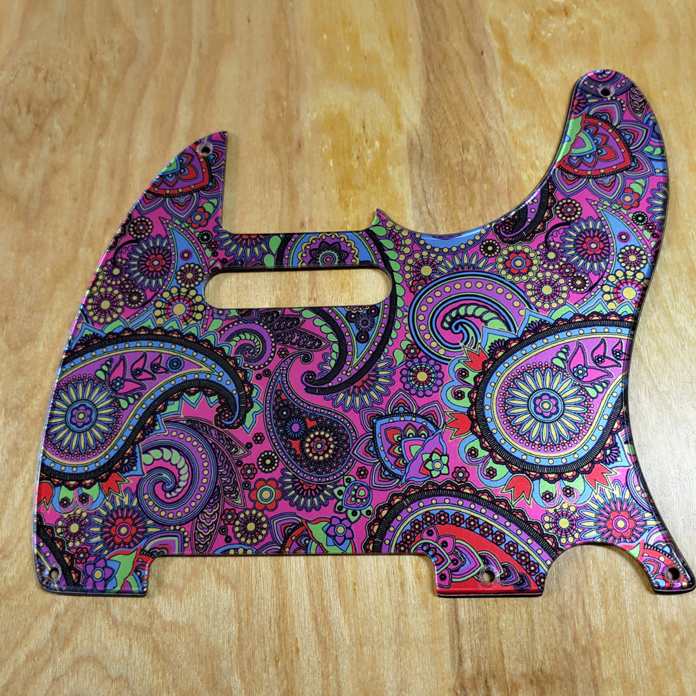 Fender Telecaster Pickguard Psychedelic Paisley – Quick Guards