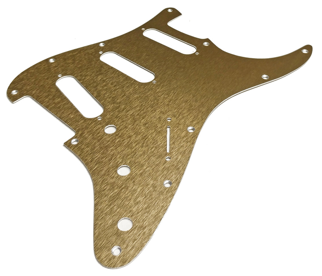 Fender Stratocaster Anodized Gold Aluminum Pickguard – Quick Guards