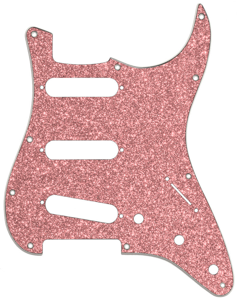 Fender Stratocaster Pink Sparkle Pickguard – Quick Guards
