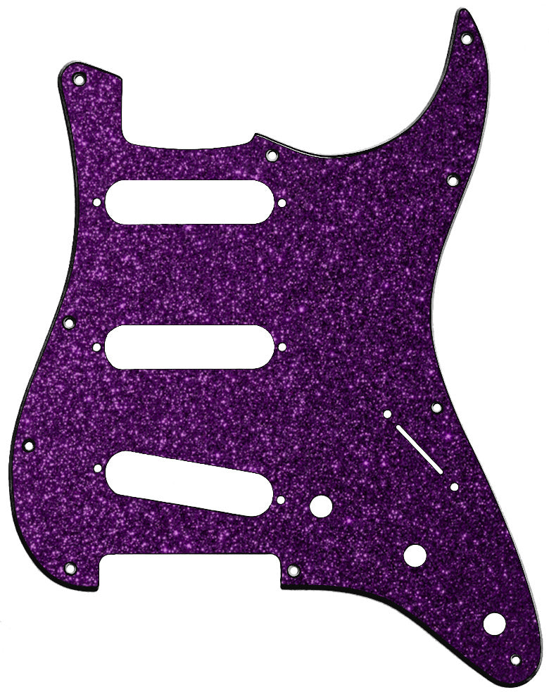 Fender Stratocaster Purple Sparkle Pickguard – Quick Guards