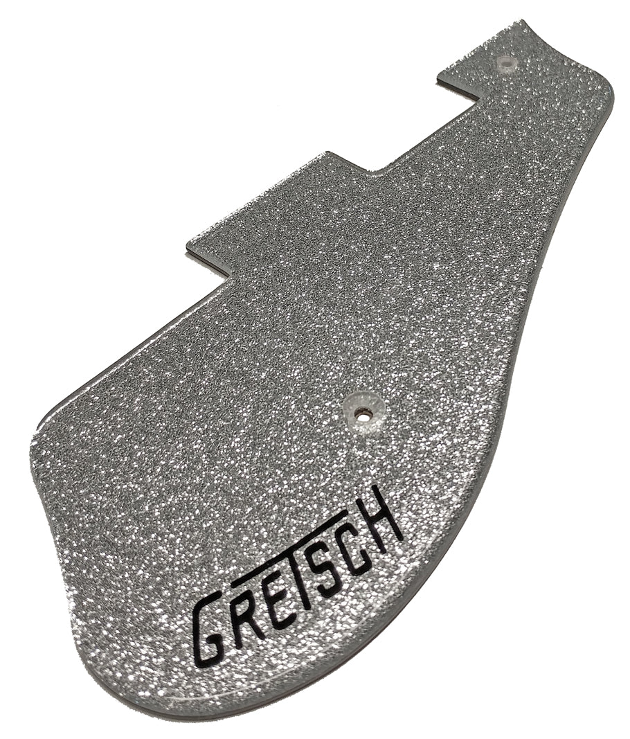 Gretsch 2420 & 2622 CUSTOM Shape Silver Sparkle Streamliner Pickguard ...
