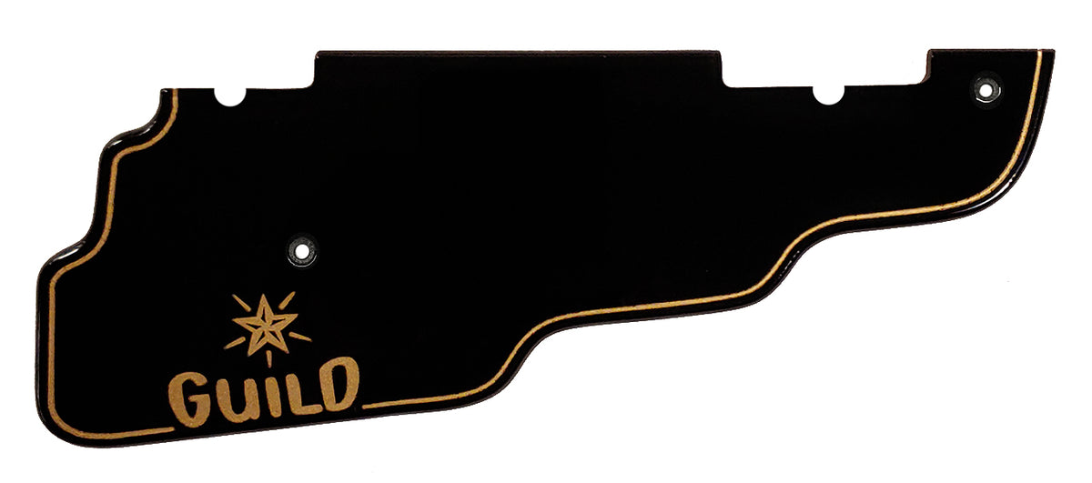 Guild X500 Pickguard Black and Gold – Quick Guards